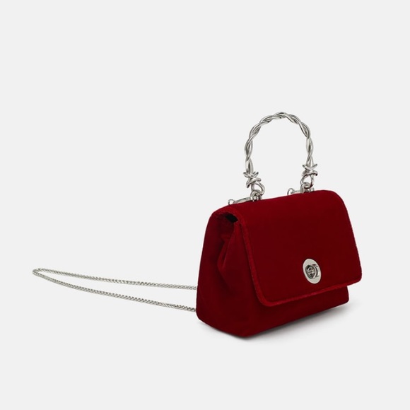 Zara | Bags | Nwt Zara Mini Velvet Crossbody Bag | Poshmark